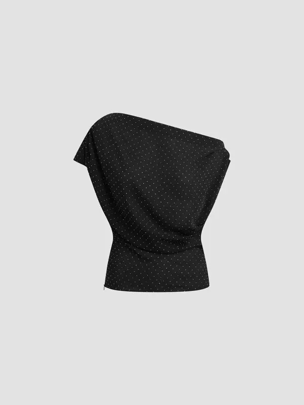 Joe's Jeans The Isla Polka Dot Draped Top