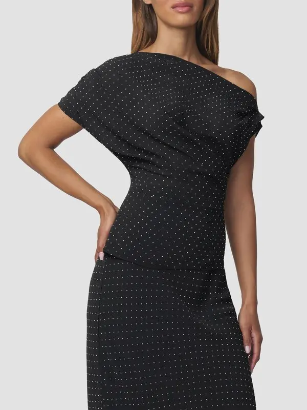 Joe's Jeans The Isla Polka Dot Draped Top
