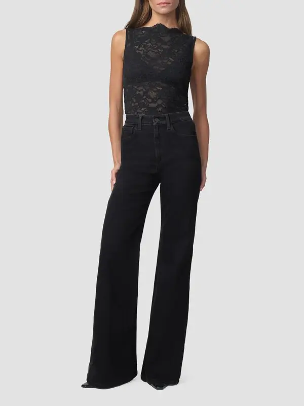 Joe's Jeans Cotton-blend Lace Boatneck Top