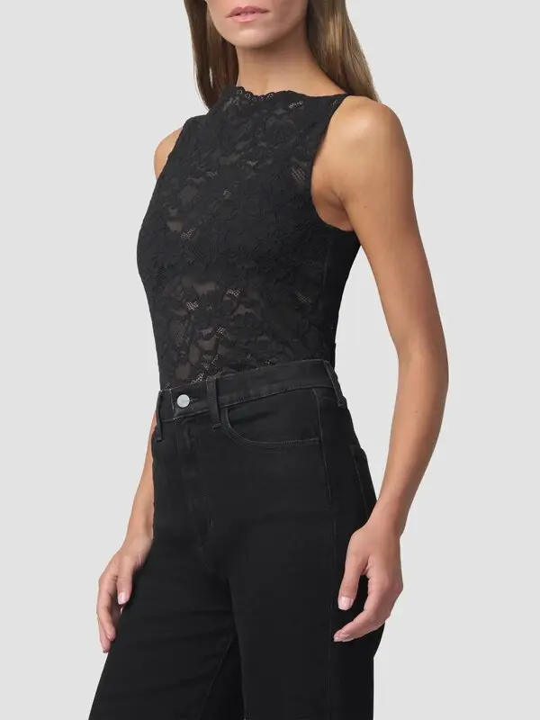 Joe's Jeans Cotton-blend Lace Boatneck Top