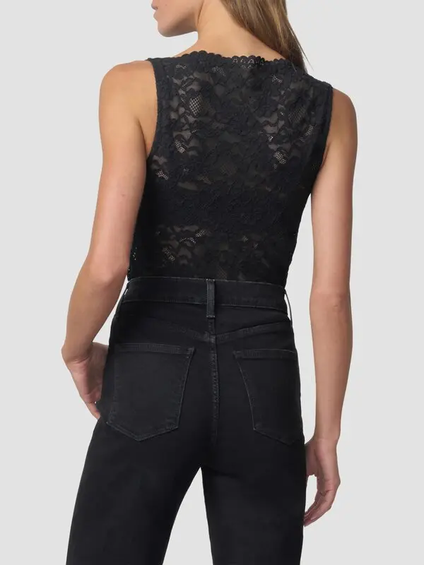 Joe's Jeans Cotton-blend Lace Boatneck Top
