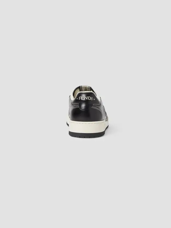 Fendi Match Leather Low-top Sneakers - Nero Merinos