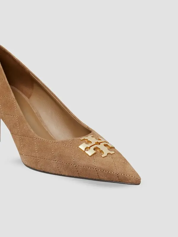 Tory Burch Charlie 65mm Quilted Suede Pumps