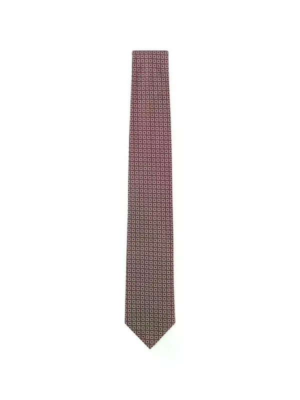 BOSS Silk-blend Tie With Micro-pattern Jacquard
