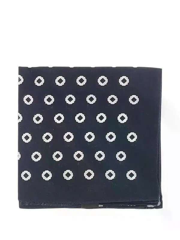 BOSS Silk Pocket Square With Digital Print