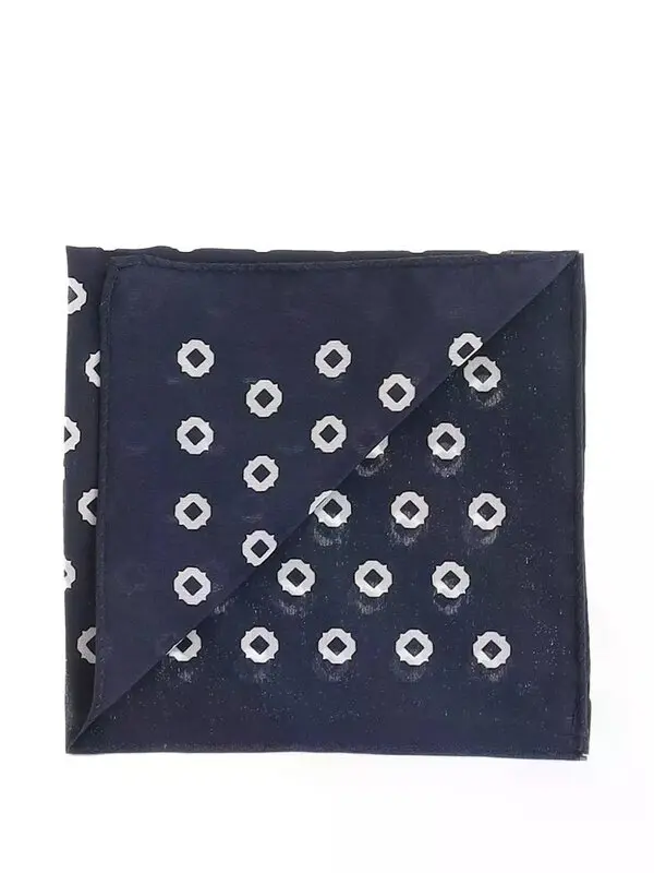 BOSS Silk Pocket Square With Digital Print