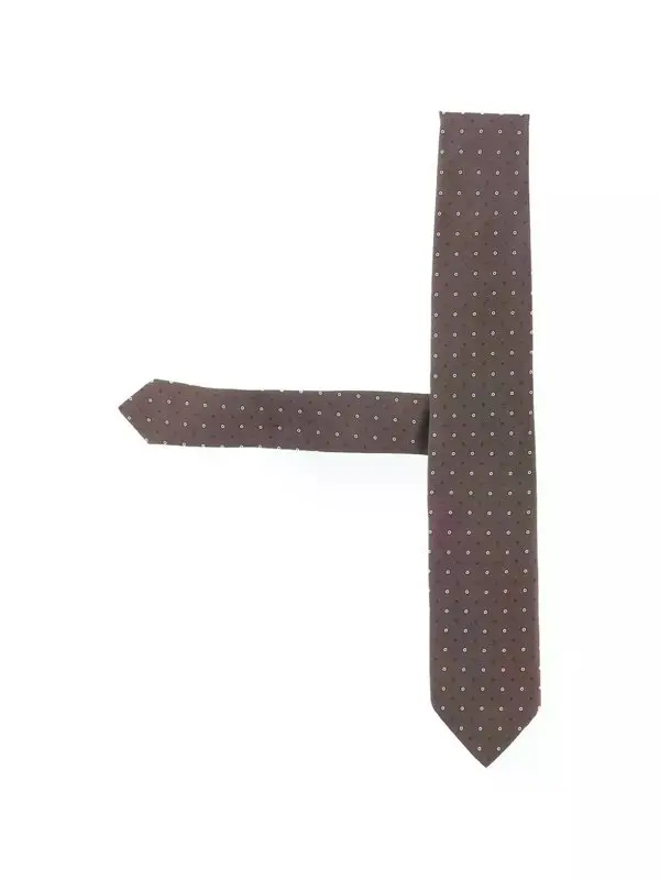 BOSS Micro-patterned Silk Tie