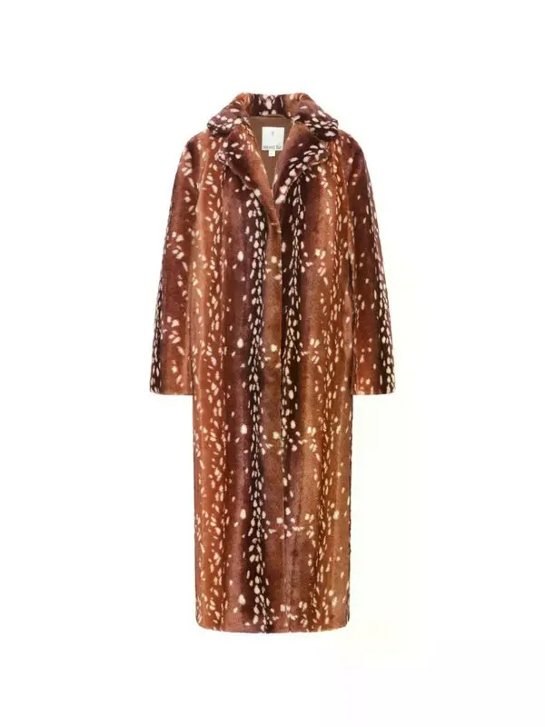 UNREAL FUR Sami Deer-print Faux-fur Coat