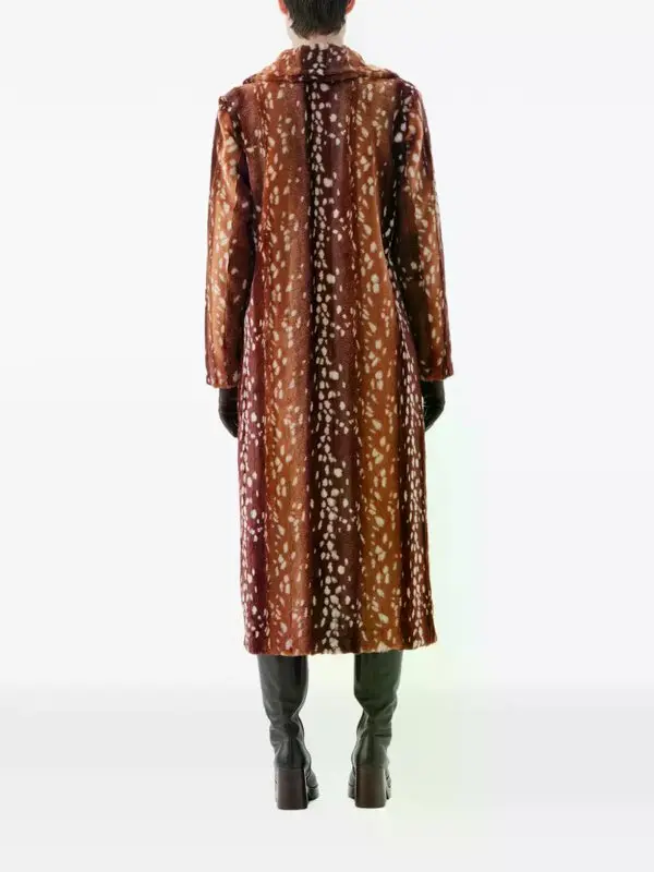 UNREAL FUR Sami Deer-print Faux-fur Coat