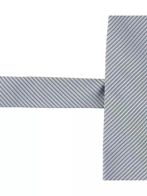 BOSS Silk-blend Tie With Micro-pattern Jacquard