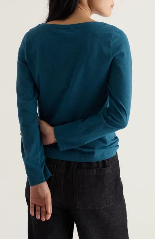 SEASALT CORNWALL Easel Long Sleeve Organic Cotton T-shirt