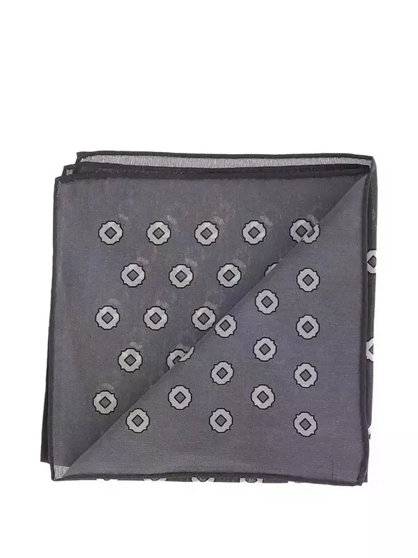 BOSS By Beckham Silk Pocket Square With Digital Print