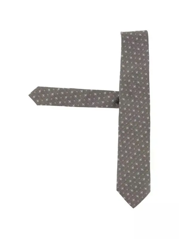 BOSS One Patterned Silk-jacquard Tie