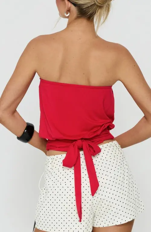 Princess Polly Strapless Blouson Crop Top