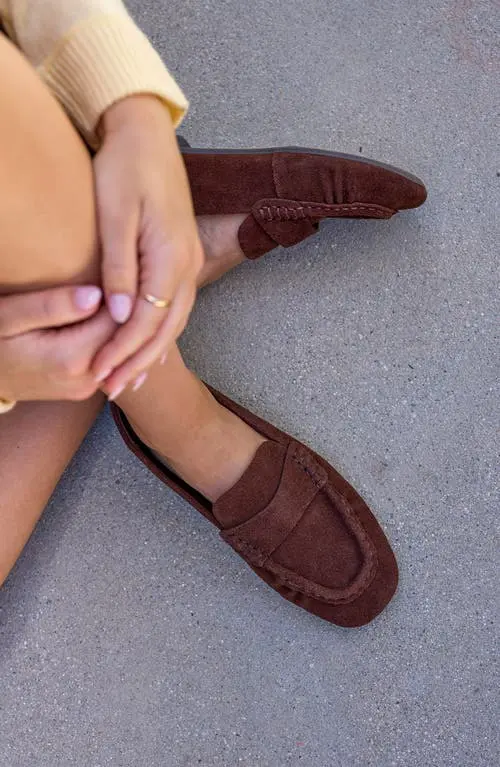 Seychelles Day Trip Suede Loafer - Chocolate