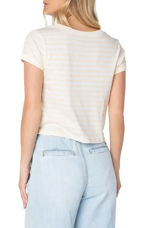 Roxy Vintage Striped Graphic T-shirt - Parchment