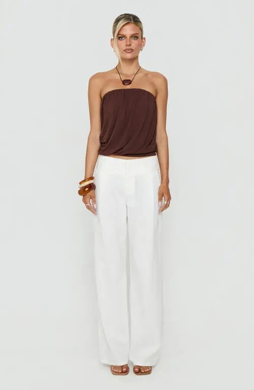 Princess Polly Taleisa Gathered Drape Strapless Top