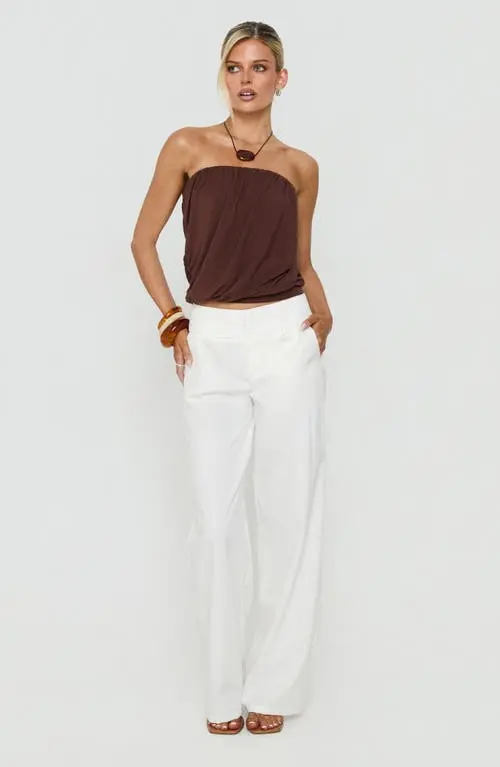 Princess Polly Taleisa Gathered Drape Strapless Top