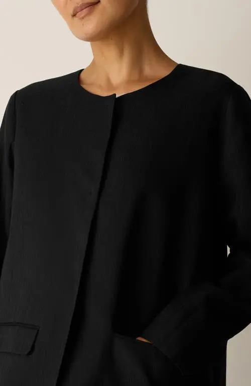 Eileen Fisher Organic Linen & Silk Coat