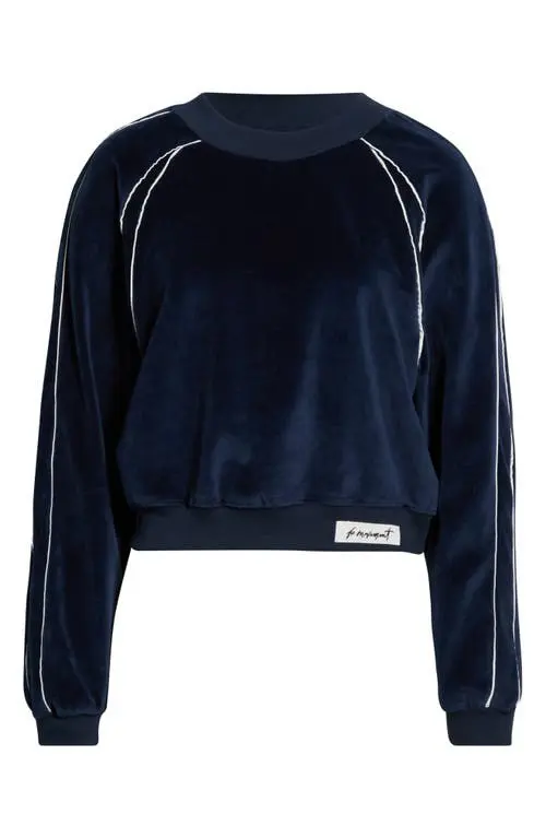 Free People Chalet Layer Top - Midnight Navy