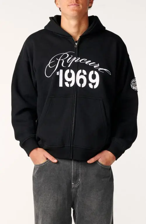 Rip Curl Gabe Logo Full Zip Hoodie - Black