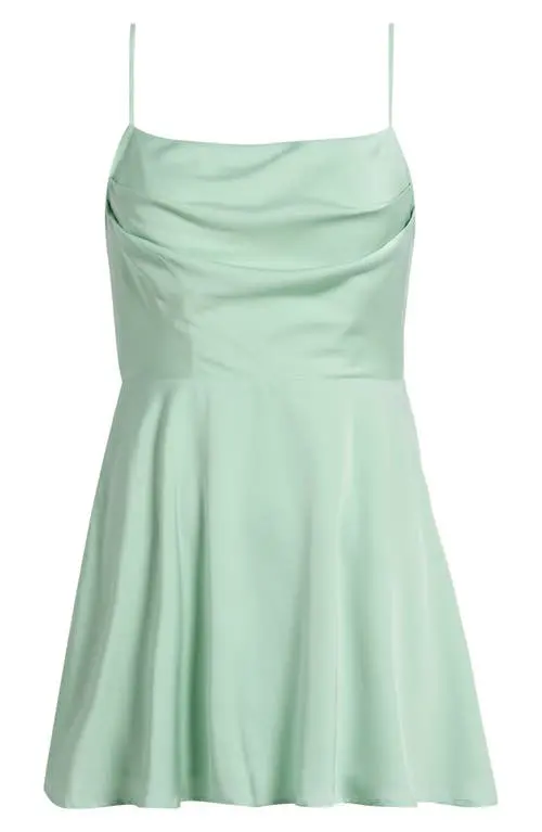 HELLO MOLLY Crowned Moment Satin Minidress