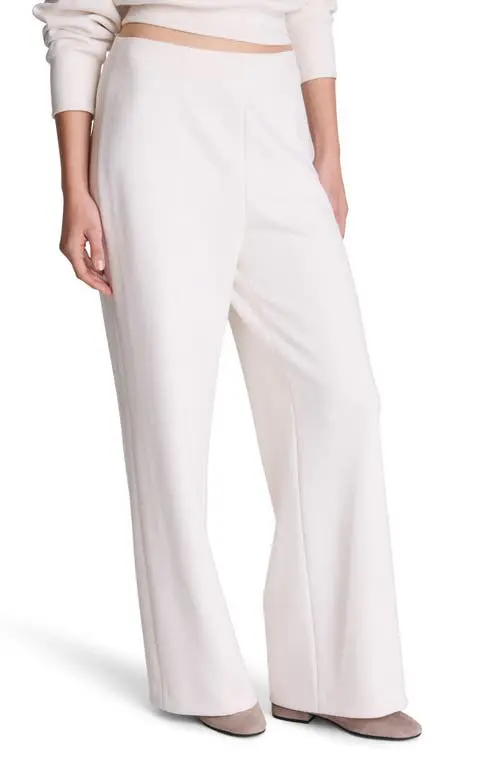 KENNETH COLE High Waist Wide Leg Faux Suede Pull-on Pants