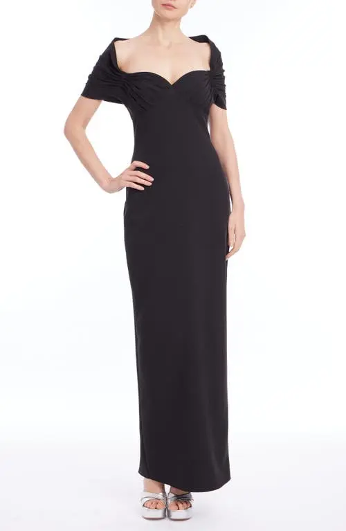 Badgley Mischka Off The Shoulder Gown