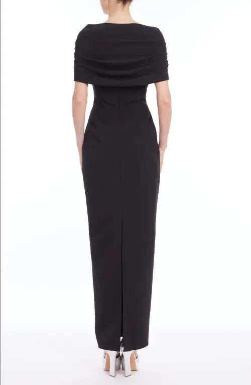 Badgley Mischka Off The Shoulder Gown