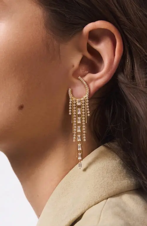 MACRAE & CO. Circle Fringe Drop Earrings