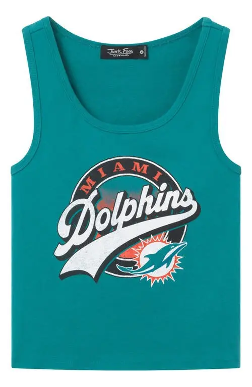 Junk Food Miami Dolphins Cropped Tank
