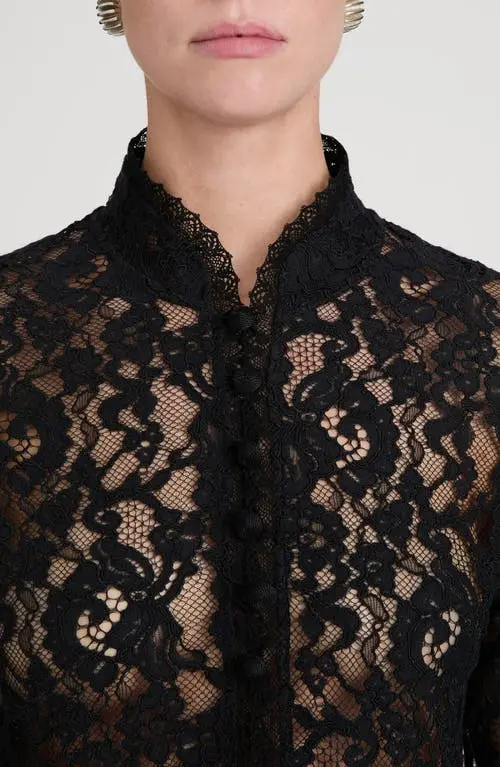 FRAME The Lace Salon Top