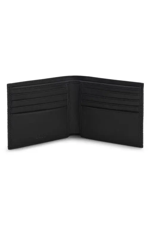 BOSS Northon Monogram Leather Bifold Wallet