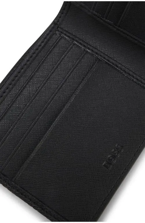 BOSS Northon Monogram Leather Bifold Wallet