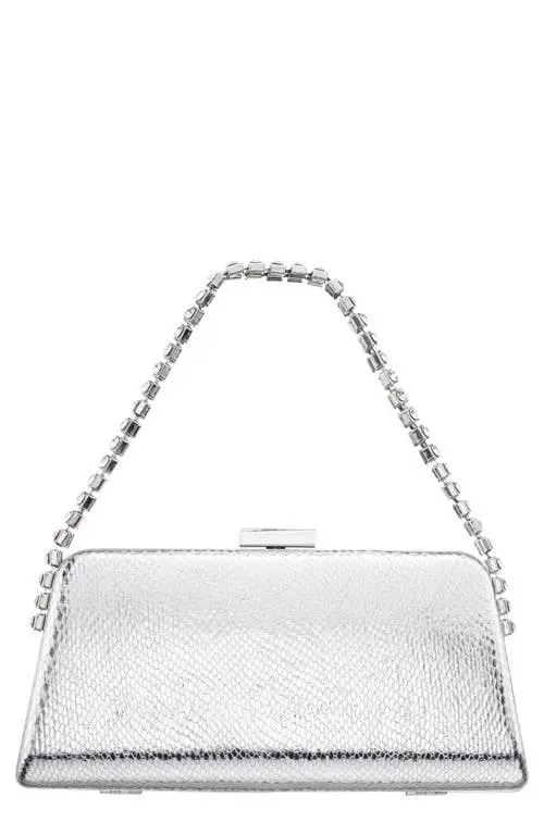 Nina Darsie-d Metallic Clutch - Silver