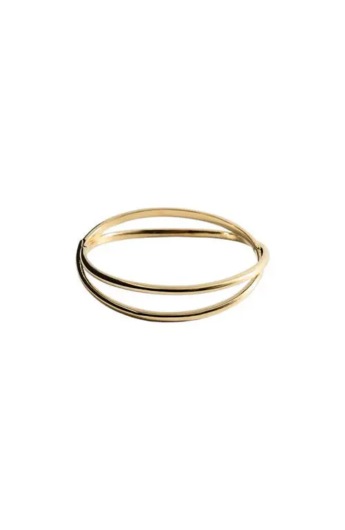 Mango Double Bangle Bracelet - Gold
