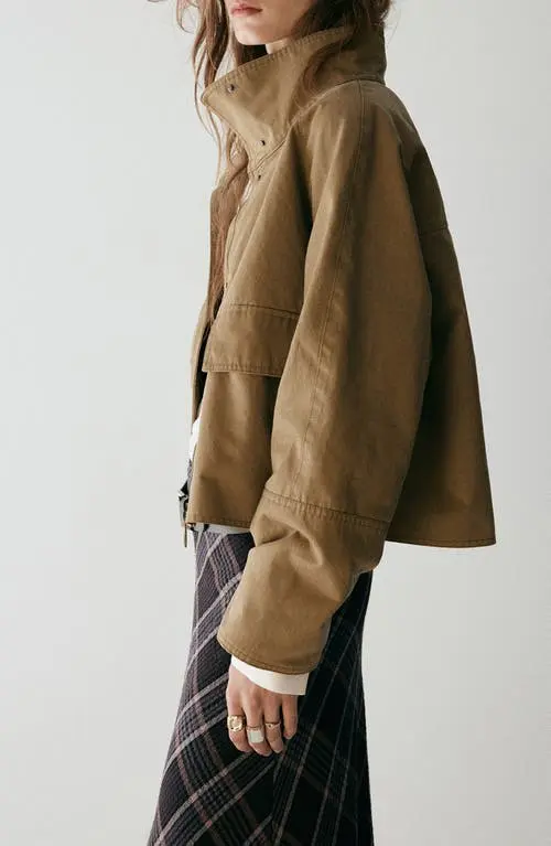 Mango Funnel Neck Jacket