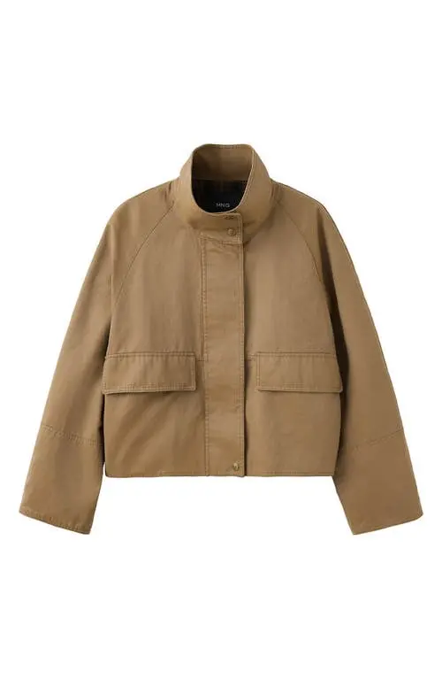 Mango Funnel Neck Jacket