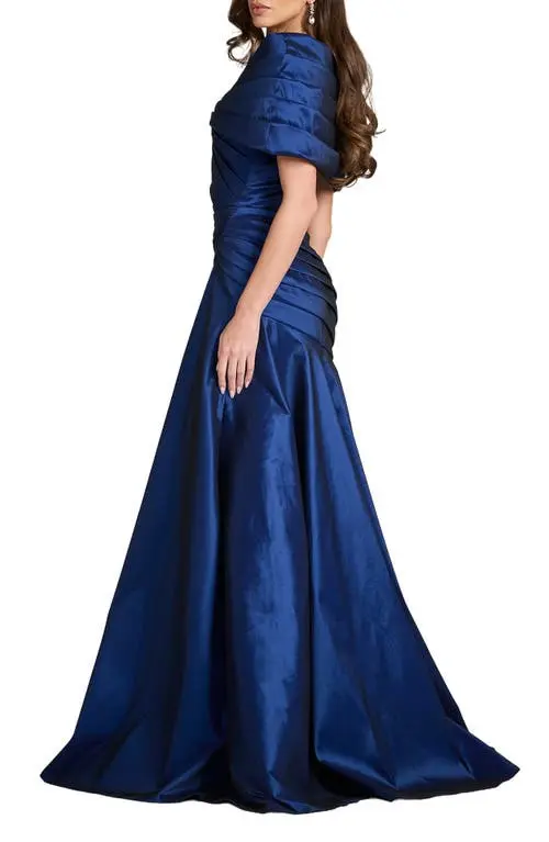 Tadashi Shoji Romina Draped Taffeta Gown