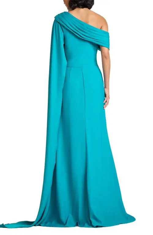 Tadashi Shoji Ember Cape Sleeve Gown