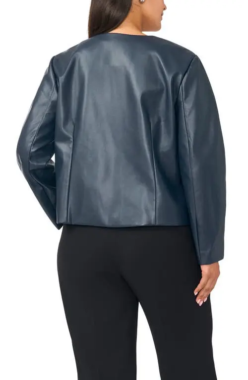 Vince Camuto Faux Leather Balloon Sleeve Jacket