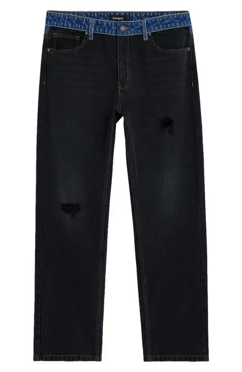 Desigual Straight Leg Jeans