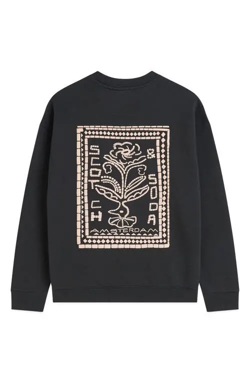 Scotch & Soda Amsterdam Cotton Graphic Sweatshirt - Meteorite