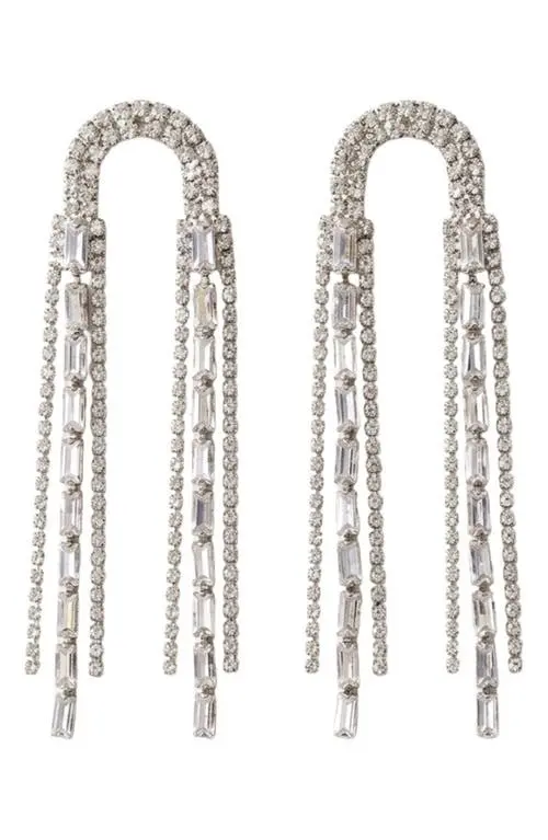 MACRAE & CO. Fringe Drop Earrings - Silver