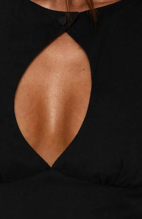 Princess Polly Zyrella Keyhole Cutout Frill Top