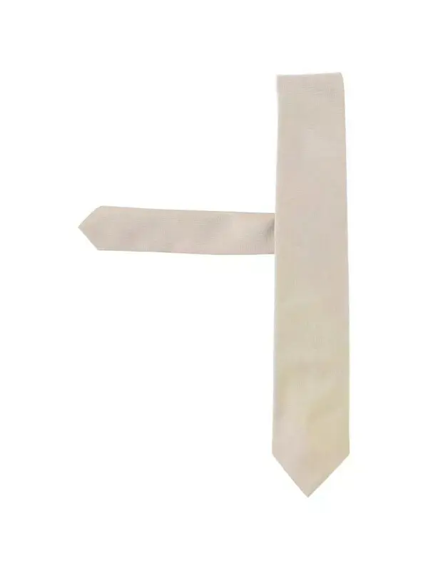 BOSS Silk-blend Tie With Jacquard-woven Pattern - Neutrals