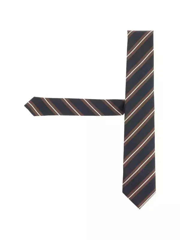 BOSS Silk-blend Tie With Diagonal Stripes