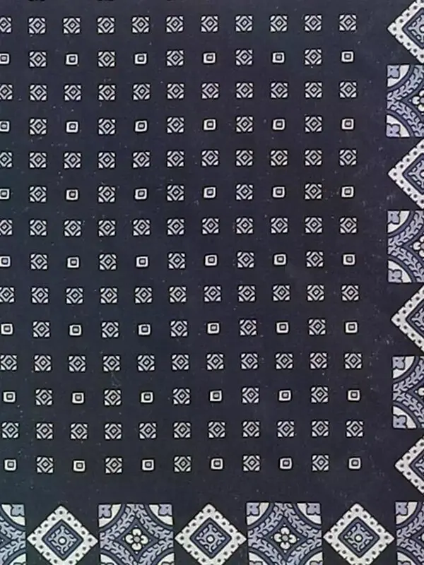 BOSS Geometric-print Pocket Square - Blue