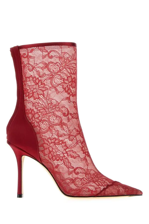 JIMMY CHOO Lace Faiz Ankle Boots