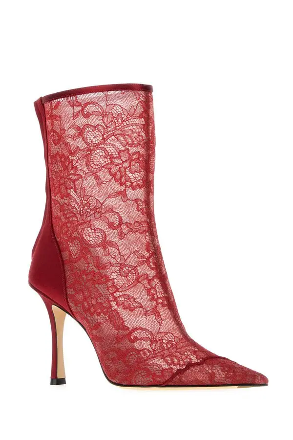 JIMMY CHOO Lace Faiz Ankle Boots